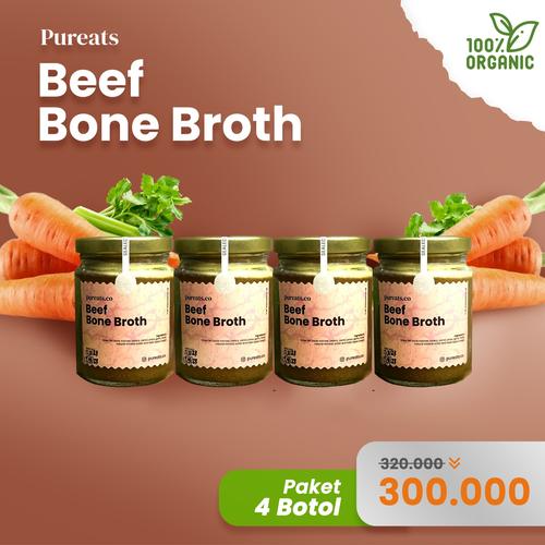 Jual Paket 4 Botol Premium Beef Bone Broth - Kota Depok - Pure. | Tokopedia