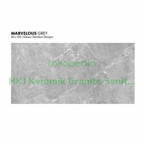Jual Granit Infiniti Marvelous Grey Glossy ukuran 60x120 / Kualitas 1 ...