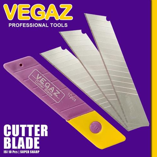 Jual VEGAZ ISI REFIL PISAU CUTTER KATER BESAR 10PCS CUTTER BLADE - Kota ...