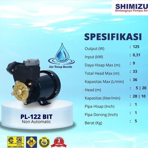 Jual Pompa SHIMIZU PL-122BIT Sumur Dangkal Manual Body Plastik - Jakarta Barat - Agen Pompa Air ...