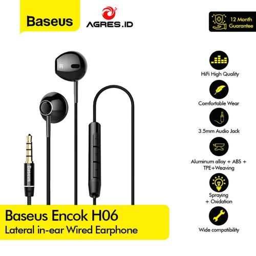 Jual BASEUS ENCOK WIRED EARPHONE H06 - SILVER - Jakarta Utara - AGRES ...