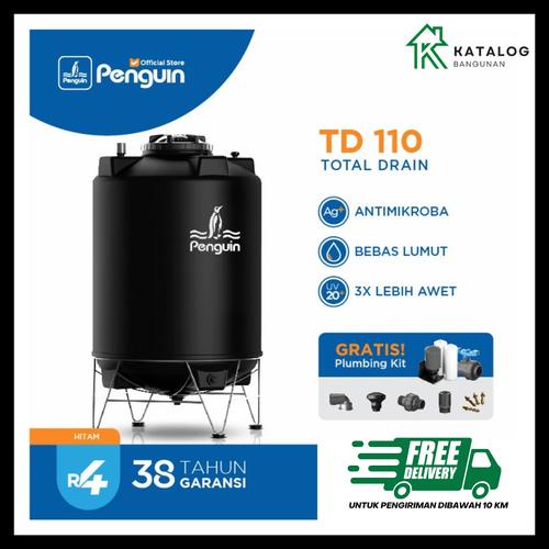 Jual Tangki Air Penguin TD 110 / Toren Air Penguin 1050 Liter Total ...