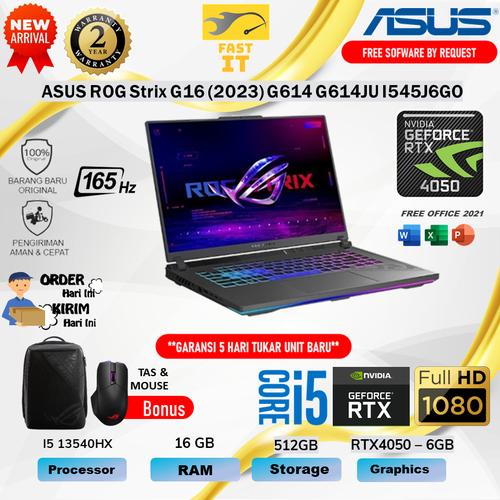 Jual ASUS ROG Strix G16 (2023) G614 G614JU I545J6GO RTX4050 6GB/ I5 ...