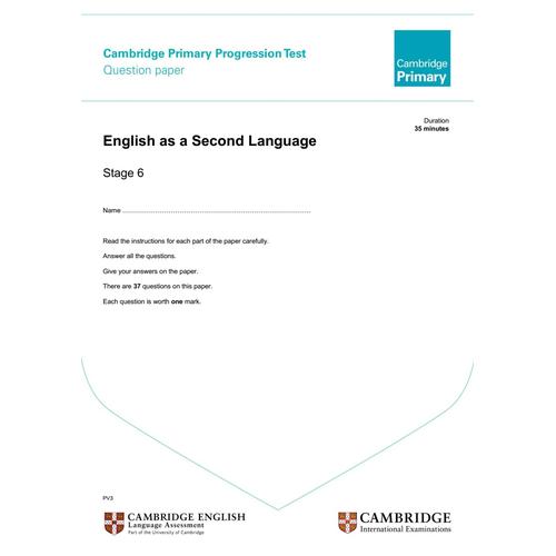 Jual Cambridge Primary stage 6 ESL Math Science Progression Test papers ...