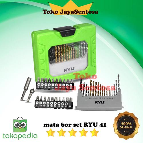 Jual mata bor set RYU 41 besi kayu beton set komplit - Kota Bandung ...