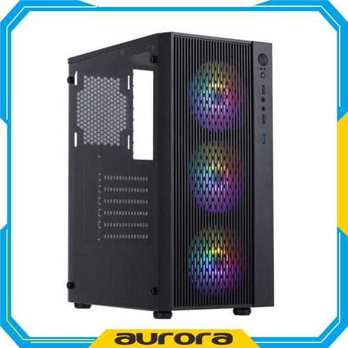 Jual Raptor Sentinel Tempered Glass Free 3 Fan RGB Casing ATX Gaming ...