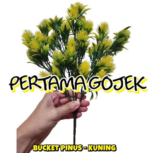 Jual Bucket Bunga Pinus/ Daun Plastik/ Daun Rambat Plastik/ Rumput ...