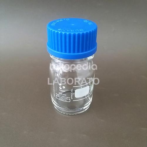 Jual BOTOL LABORATORIUM 100ML LABORATORY BOTTLE 100 ML BOTOL SAMPEL ...