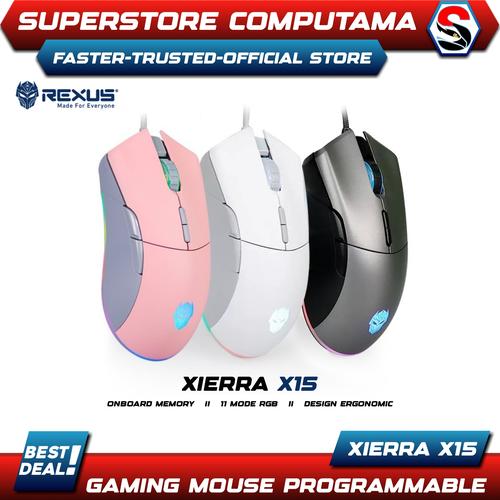 Promo Rexus Xierra X15 RGB Gaming Mouse - Putih - Jakarta Pusat ...