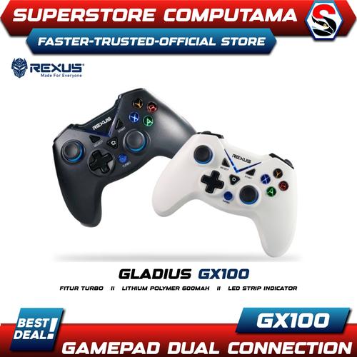 Promo Rexus Gladius GX100 Gamepad Wireless for PC Android and PS ...
