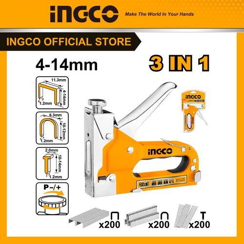 Promo 3 In 1 Staple Gun dengan 600 Staples Untuk Kayu INGCO HSG1405 ...