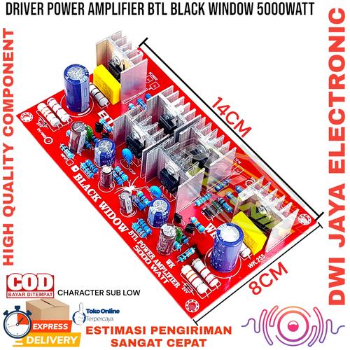 Jual Kit Driver Power Amplifier BTL Black Widow 5000 watt Power ...