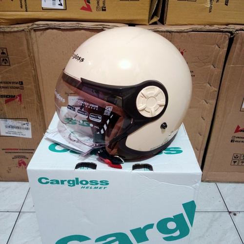 Jual HELM CARGLOSS HIJAB CREAM YRH HELM RETRO CARGLOSS - Jakarta Barat ...