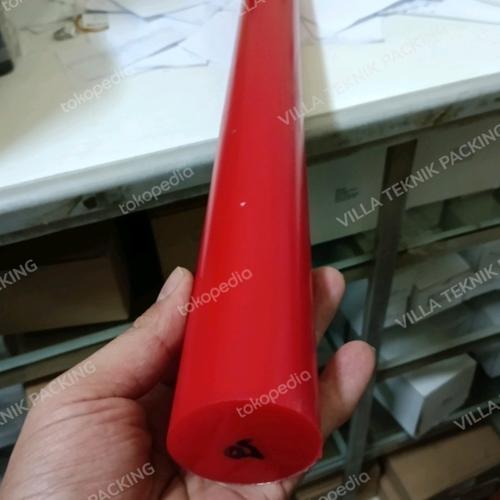 Jual PU ROD MERAH 100MM X 100CM / POLYURETHANE RED BATANGAN - Jakarta ...