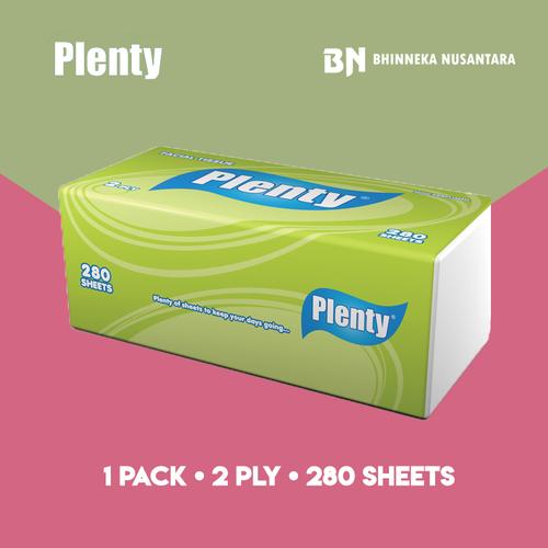 Promo Plenty Facial Tissue Softpack [2 Ply/280 sheets] - 1 Pack @280 SH ...