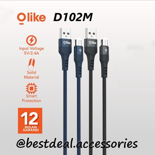 Jual Olike D102M Micro USB Kabel Data Cable 1M Braided Fast Charging ...