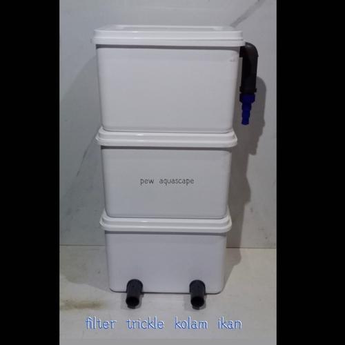Jual trickle filter kolam koi box filter kolam ikan koi - box + media ...