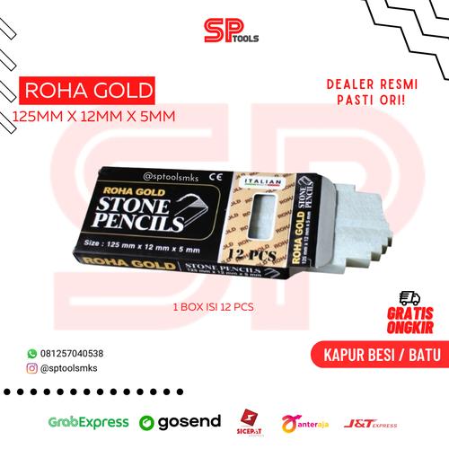 Jual KAPUR BESI / BATU / PENCEIL KAPUR BESI ROHA GOLD 1 KOTAK - Kota Makassar - SPTools Makassar ...
