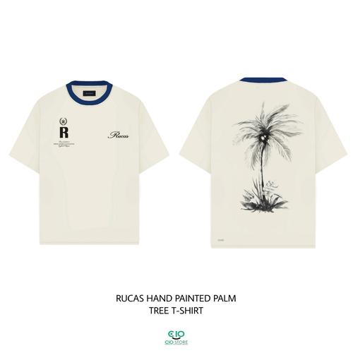 Jual Rucas Hand Painted Palm Tree T-shirt Season 10 (original) pria ...