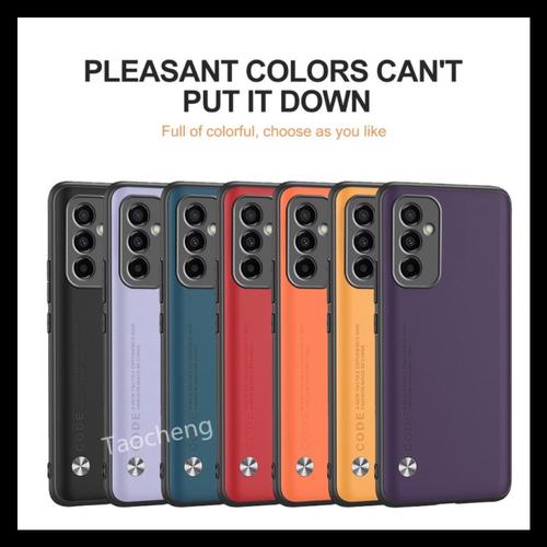 Jual SAMSUNG GALAXY A14 /A34 / A54 5G 4G VEGAN PLAIN LEATHER CODE HARD ...