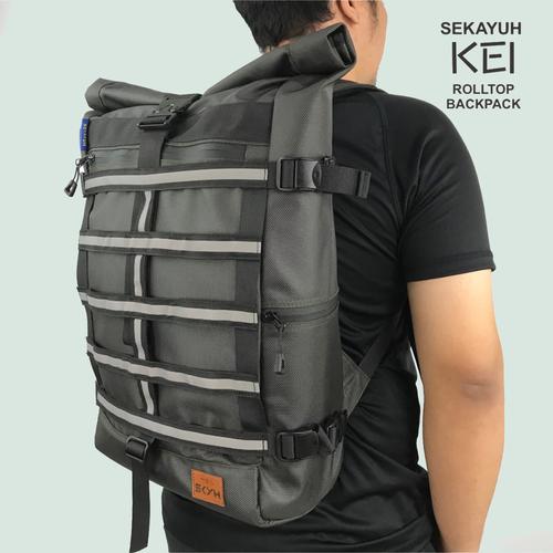 Promo Backpack Rolltop Sekayuh KEI 20-30 L Technical Reflective ...