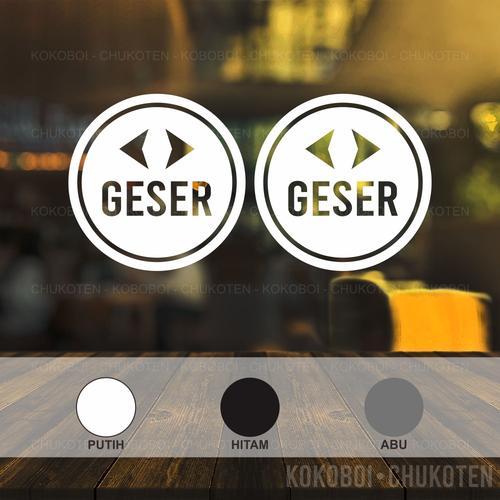 Jual Stiker Pintu Geser Bulat Kaca Cafe Resto Kantor Sign Cutting ...