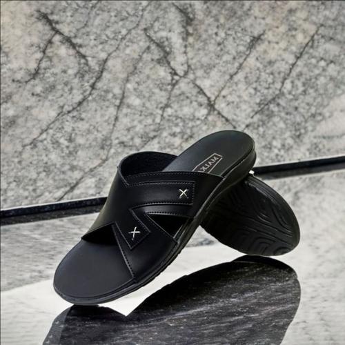 Jual Sandal Pria Casual Kulit [ Sandal Selop Bapak Slide Model Silang ...