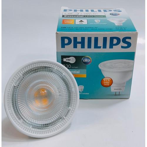 Jual PHILIPS Essential LED MR16 3w 220v LAMPU MR16 3WATT 220V - Putih - Jakarta Barat ...