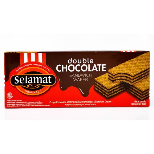 Jual BISKUIT WAFER SELAMAT BISCUIT 145 GR BLACK VANILLA CHOCO DOUBLE ...