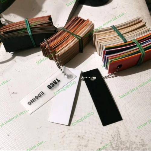 Jual Edging taco hpl warna hitam dan putih lebar 4,2cm tebal 1mm s002 ...