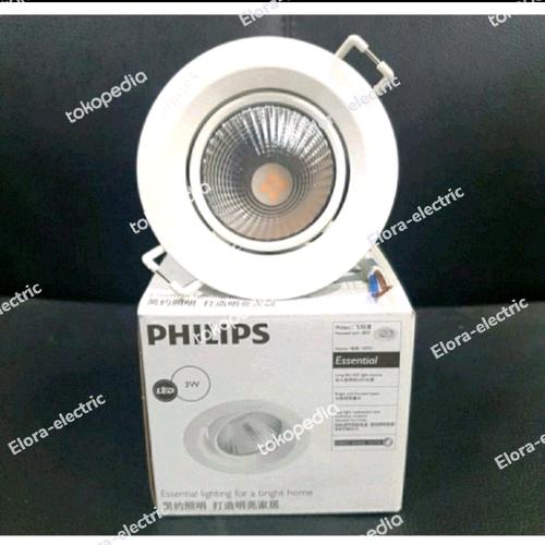 Jual Lampu LED Spotlight Philips 3Watt/3W Downlight Spot Philips ...
