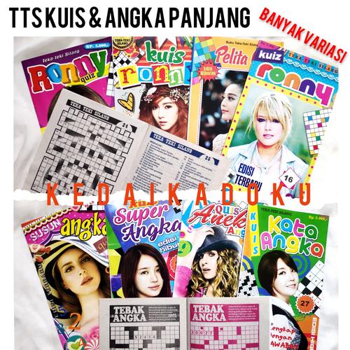 Jual Buku TTS Kuis & Angka Teka Teki Silang Asah Otak Medium Murah ...