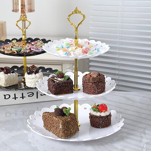 Jual Stand Cupcake Piring Tatakan Kue 3 Susun - Putih, M - Jakarta ...