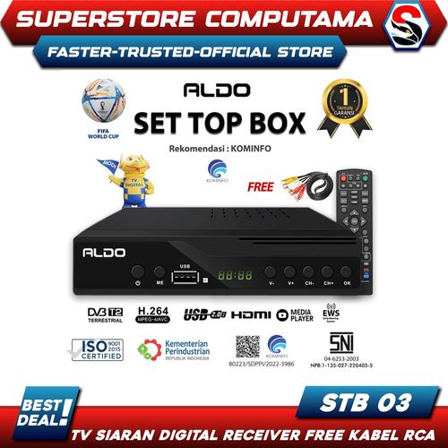 Jual Set Top Box Aldo | TV Digital receiver Full HD STB Rekomendasi ...