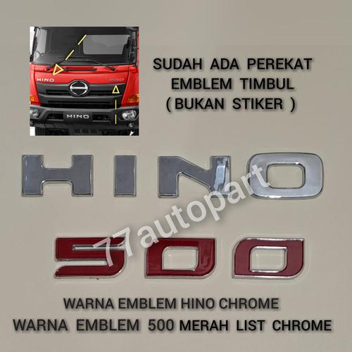 Jual tulisan emblem hino 500 - emblem 500 - Jakarta Pusat - 77autopart ...