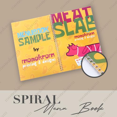 Jual Menu Book - Spiral, AC 260+Laminasi - Kota Semarang - Monokrom ...