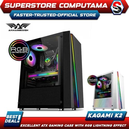 Promo Armaggeddon Kagami K2 Excellent ATX Gaming PC RGB Lightning ...