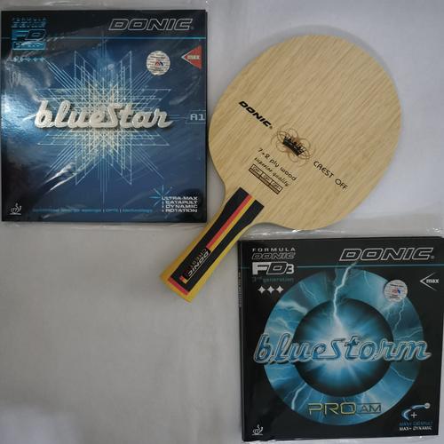 Jual Bat Pingpong Donic Crest Offensive plus karet Donic terbaik Set - Jakarta Barat - Donic ...