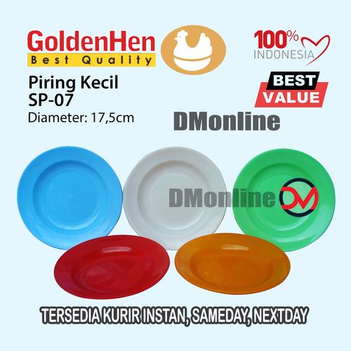 Jual Isi 12pcs Piring Plastik / Kuah / Soup Plate 7 inch GOLDEN HEN SP ...