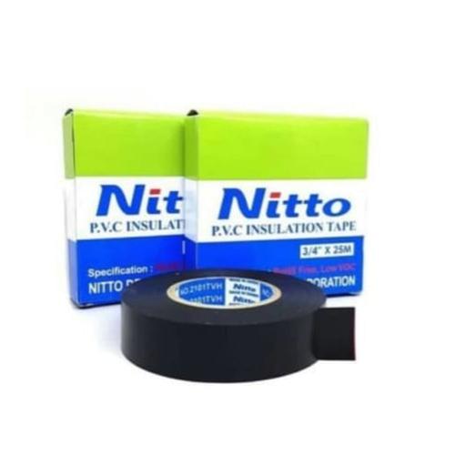 Jual Isolasi Listrik Nitto 12 meter / 25 meter PVC Lakban Electrical Tape - 12 meter, nitto ...