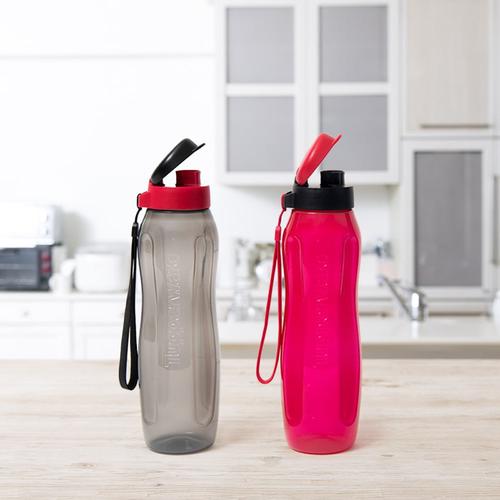 Jual botol air minum eco 1liter tupperware warna fanta dan hitam 2pcs ...