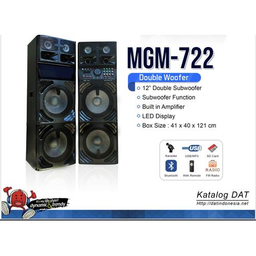 Jual SPEAKER AKTIF DAT MGM 722 SEPASANG DOUBLE 12 INCH DAT MGM722 2X12INCH - Jakarta Barat ...