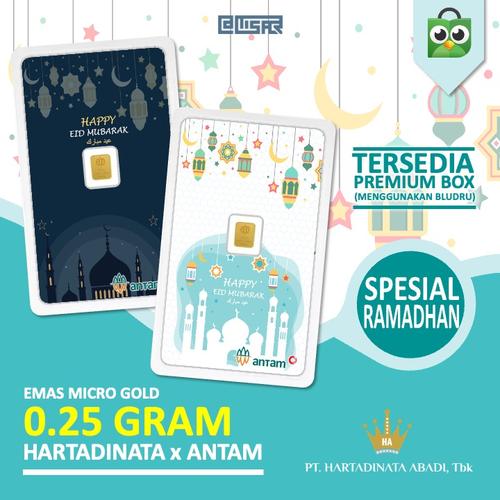 Promo Emas Hartadinata x Antam 0.25 gram 0,25 gr Ramadan Lebaran Idul Fitri - Lailatul Qadr, 0.1 ...