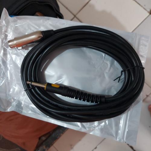 Jual Kabel 5 Meter Microphone HIGH QUALITY mic nyanyi cabel 3pin hitam ...