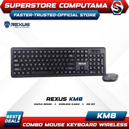 Promo Rexus KM8 Wireless Keyboard Mouse Combo - Hitam - Jakarta Pusat ...