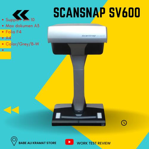 Jual Scanner A3 Fujitsu Scan Snap SV600 Bisa F4 Folio Legal A3 ...