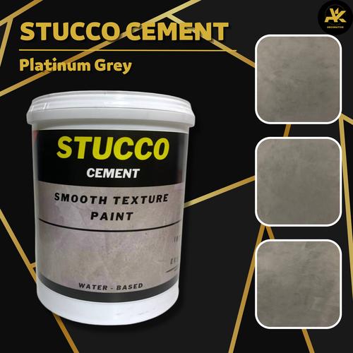 Jual 1kg Cat Stucco Cement Concrete Theme - Platinum Grey - Kota Bekasi ...
