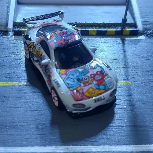 Jual hotwheels custom masda rx7 lbwk gravity livery wide body - Kota ...