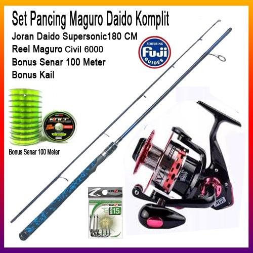 Jual Set Pancing Maguro Civil dan Joran Daido Supersonic PRO 180 CM - Jakarta Pusat - Raja Joran ...