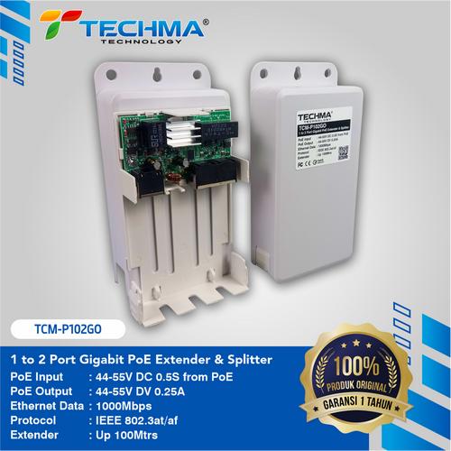 Jual Techma Active Poe Extender Switch Spliter 1port to 2port - Kota ...